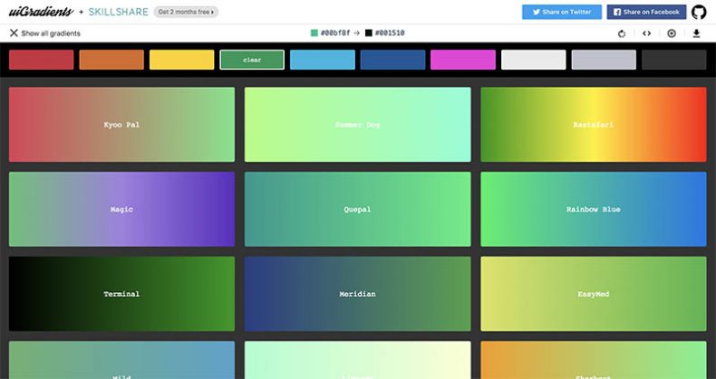 8 Recursos que Geram Paletas de Cores Gradientes - Des1gnON