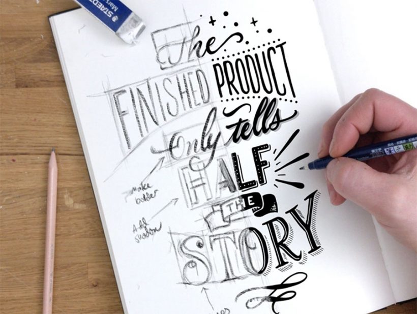 Como Criar Lettering em 7 Passos Práticos - Des1gnON